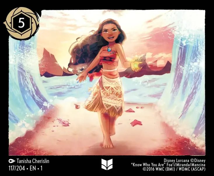 Moana - Chosen by the Ocean | Disney Lorcana Card