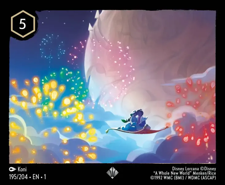 A Whole New World | Disney Lorcana Card