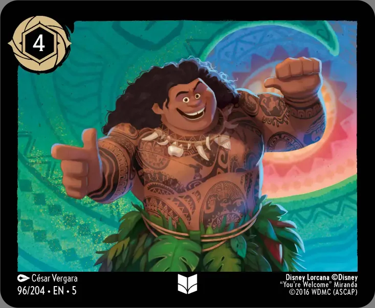 You're Welcome | Disney Lorcana Card