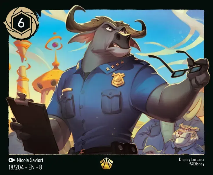 Chief Bogo - Commanding Officer | Disney Lorcana Card