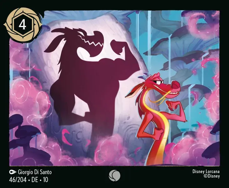 Mushu Braggin Dragon Disney Lorcana Card