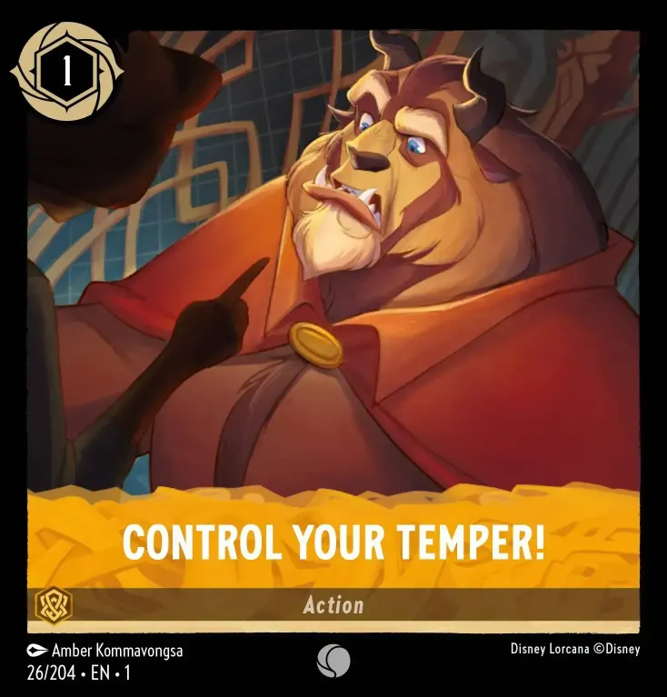 Control Your Temper! | Disney Lorcana Card
