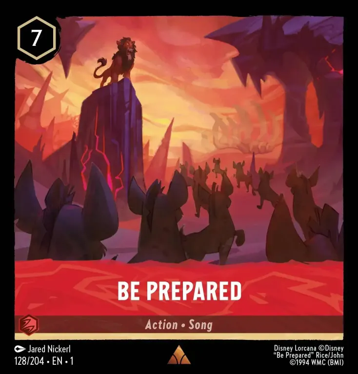 Be Prepared | Disney Lorcana Card