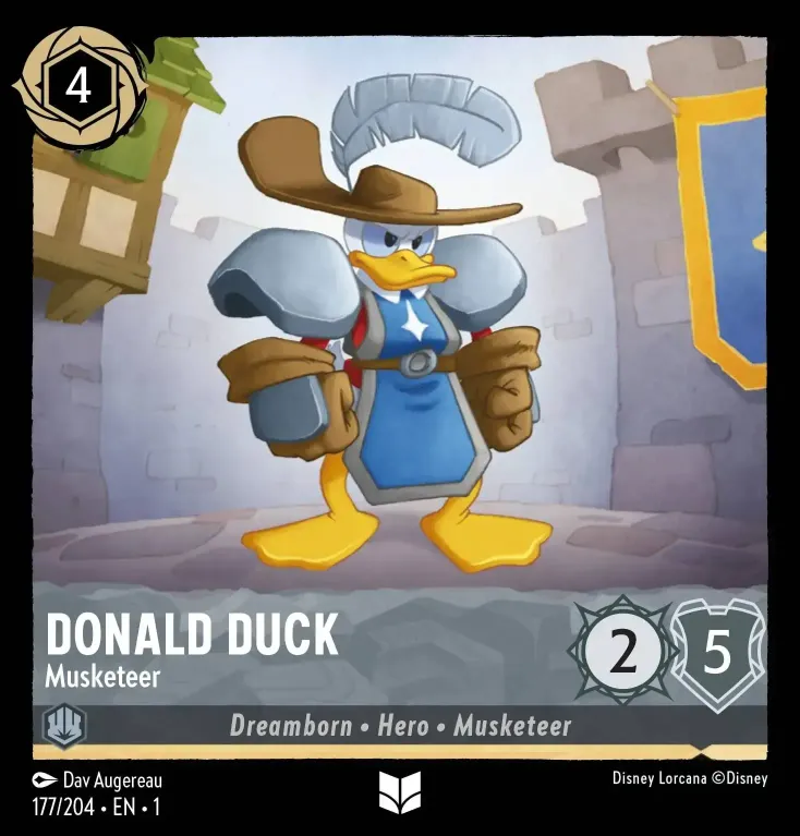 Donald Duck - Musketeer | Disney Lorcana Card