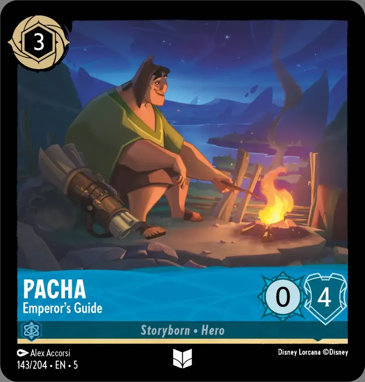 Pacha - Emperor's Guide | Disney Lorcana Card