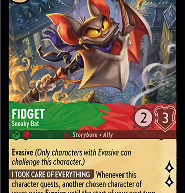 Fidget - Sneaky Bat | Disney Lorcana Card