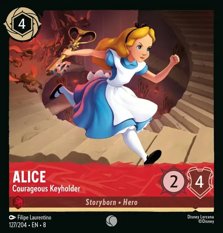 Alice - Courageous Keyholder | Disney Lorcana Card