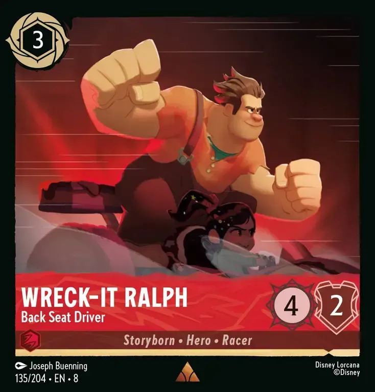 Wreck-it Ralph - Back Seat Driver | Disney Lorcana Card